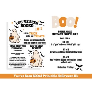 Youve Been Booed | We Have Been Booed | Booed Sign | Halloween Boo Gram ...