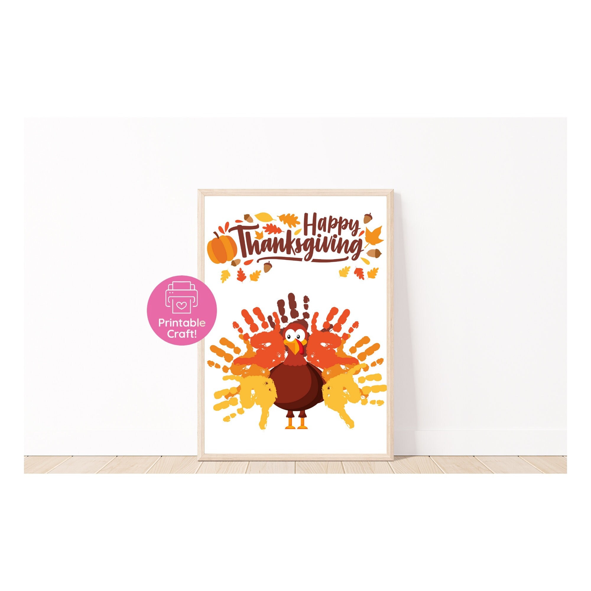 Thanksgiving Handprints Craft Turkey Handprint Craft Fall Preschool ...