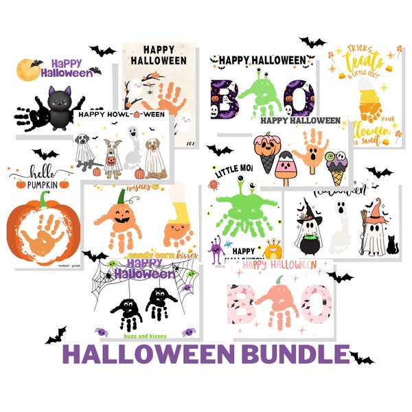 Halloween Handprint Craft - Etsy
