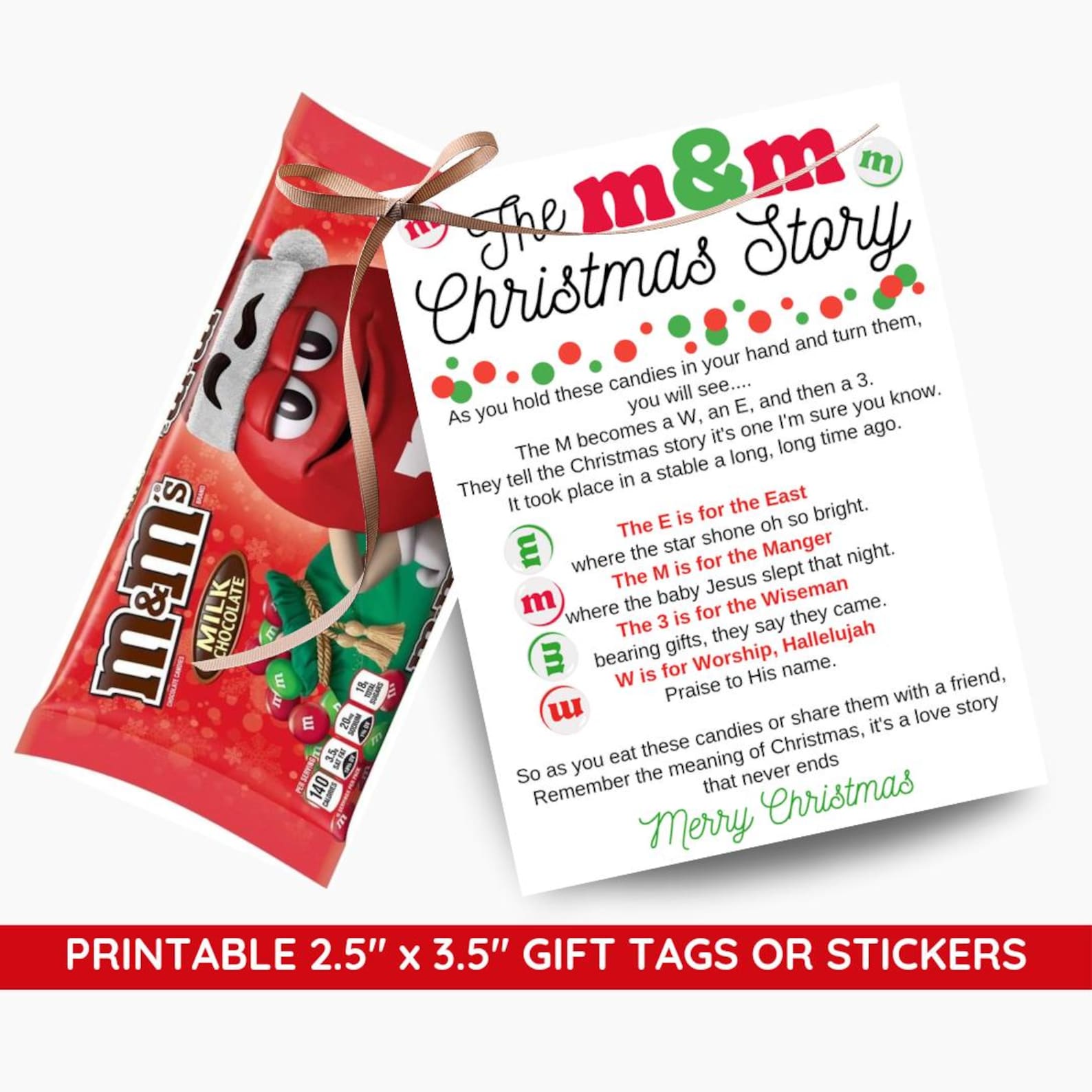 M&M Christmas Nativity Story Printable Gift Tags: Nativity Poem ...