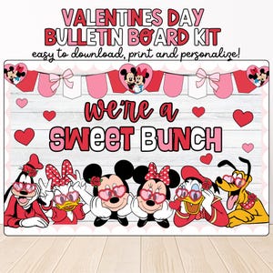 Valentine's Day Bulletin Board Kit: February Classroom Decor (printable ...
