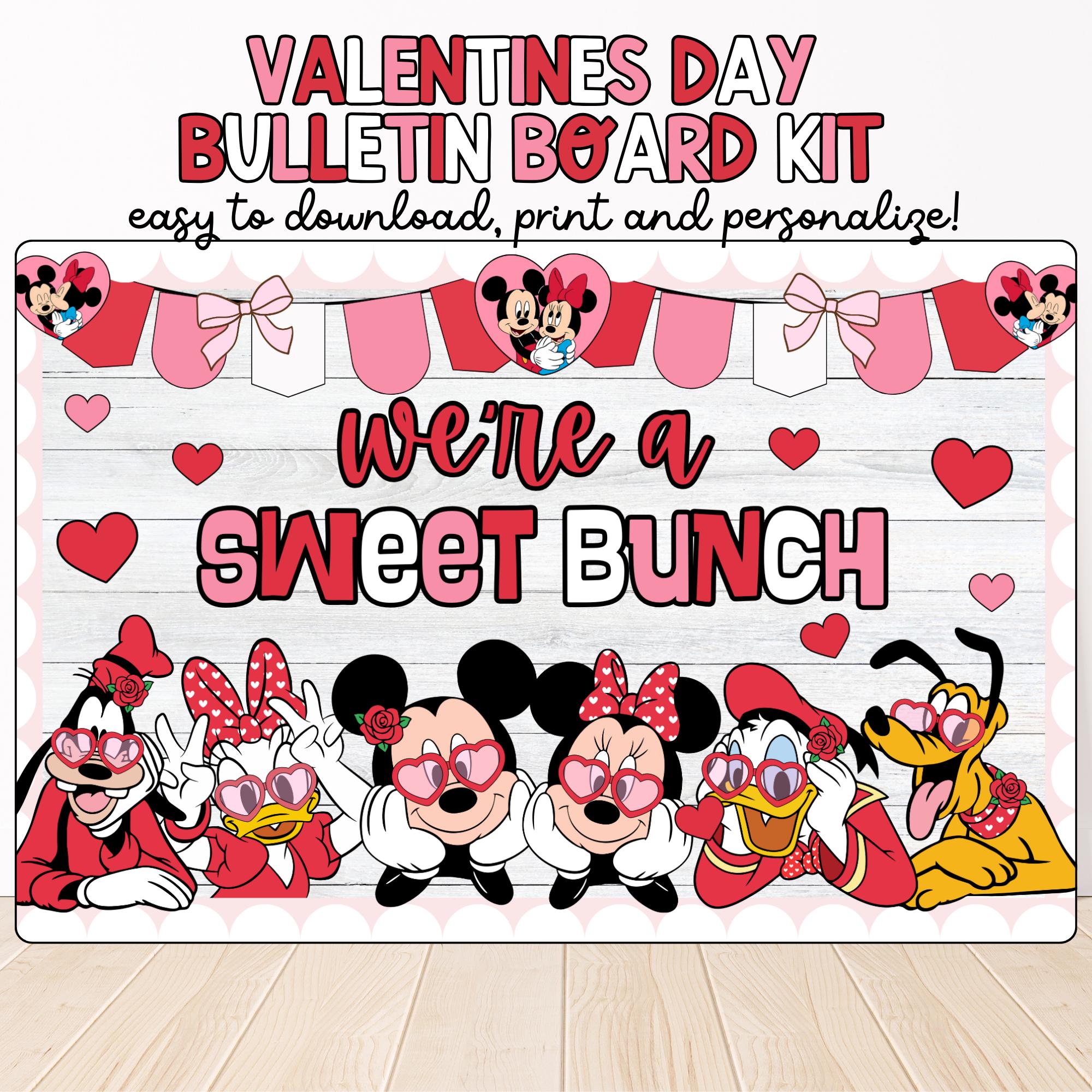 Valentine's Day Bulletin Board Kit: February Classroom Decor (printable ...
