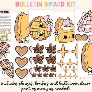 Thanksgiving Bulletin Board Kit: Sweet as Pie Classroom Decor (PDF ...