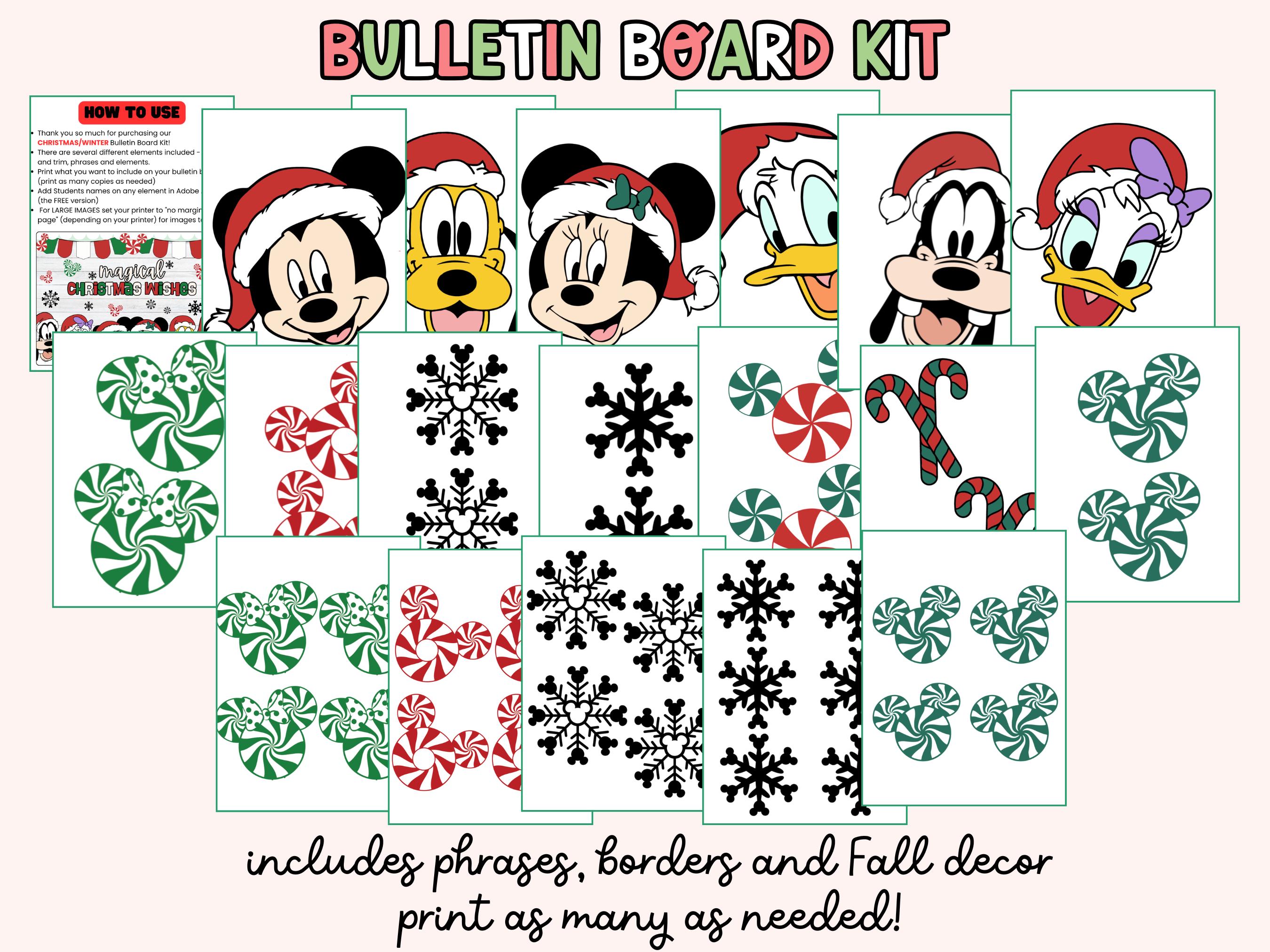Christmas Bulletin Board Kit: Fun December Classroom Decor (digital ...