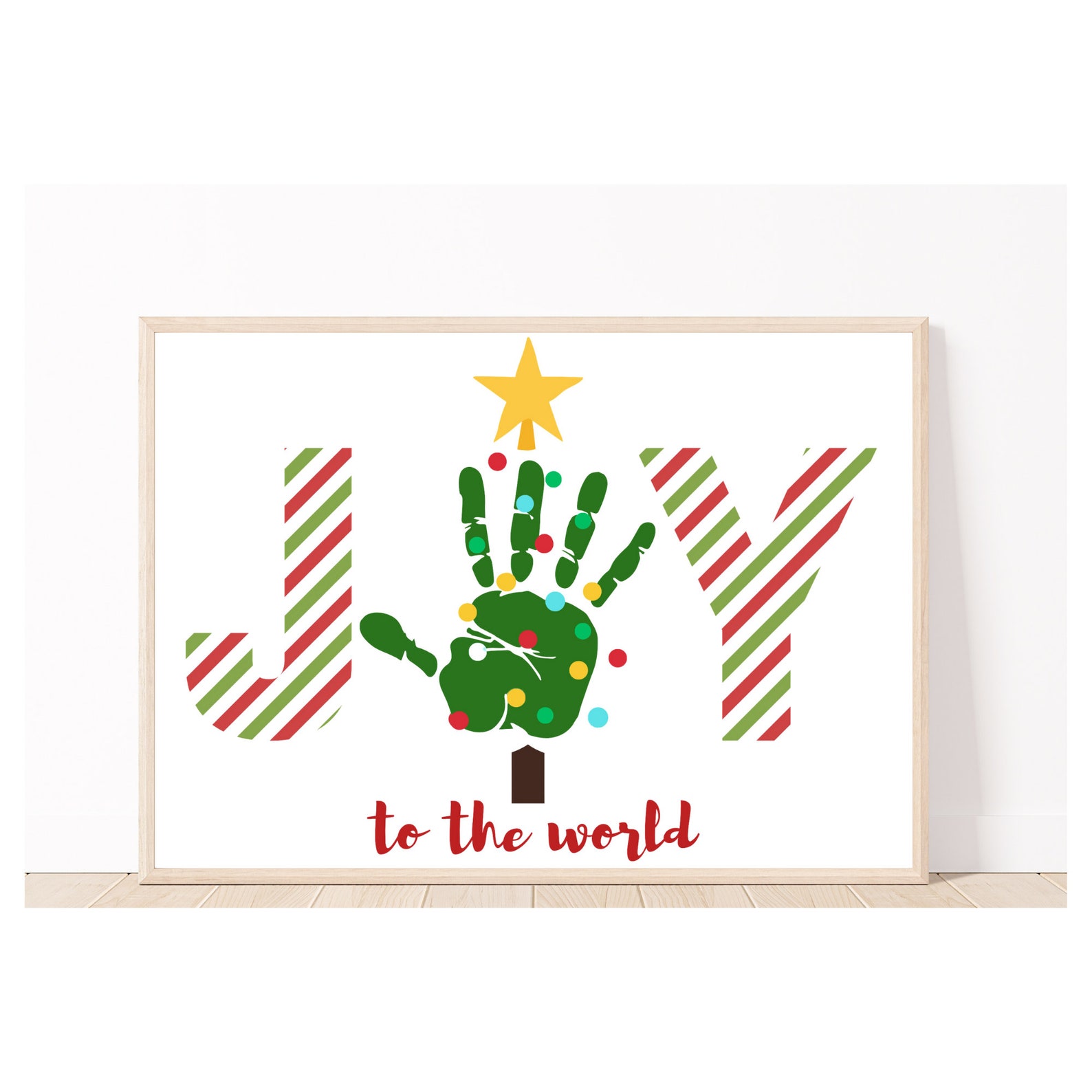 Christmas Tree Handprint Art: Keepsake Gift (printable) - Etsy
