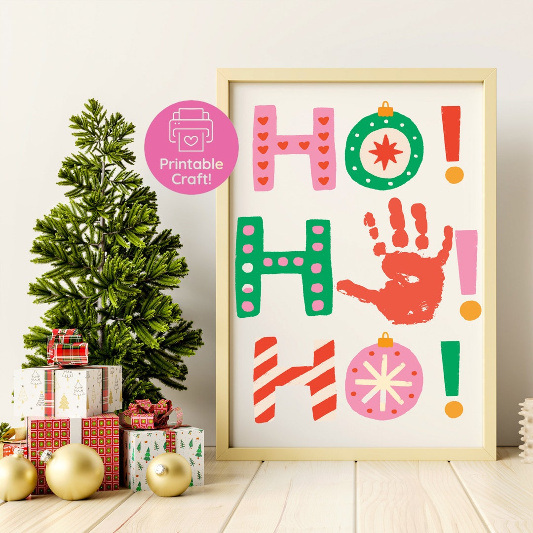 Christmas Handprint Art Craft | Handprint Christmas Craft | Baby ...