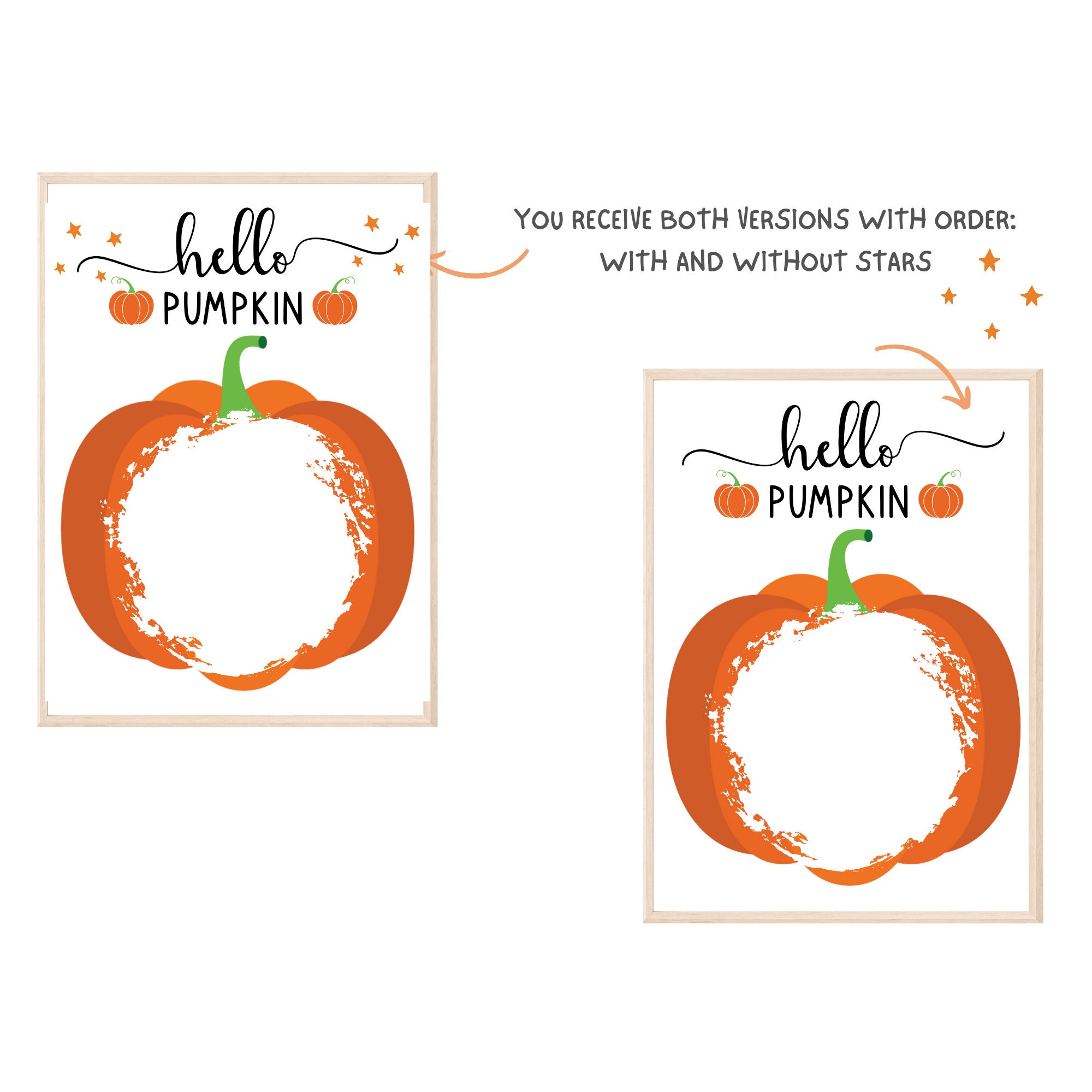 Pumpkin Handprint Craft Hello Pumpkin Halloween Handprint Art Preschool ...