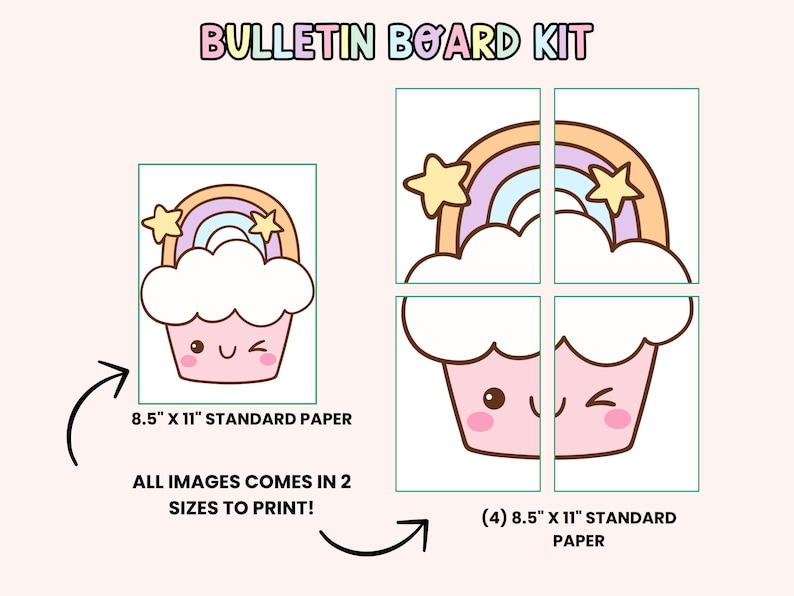 Sweet Theme Bulletin Board Kit, Classroom Decor (digital Download) - Etsy