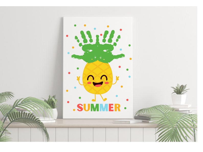 Summer Handprint Craft Summer Craft for Kids Summer Fun Activity Summer ...