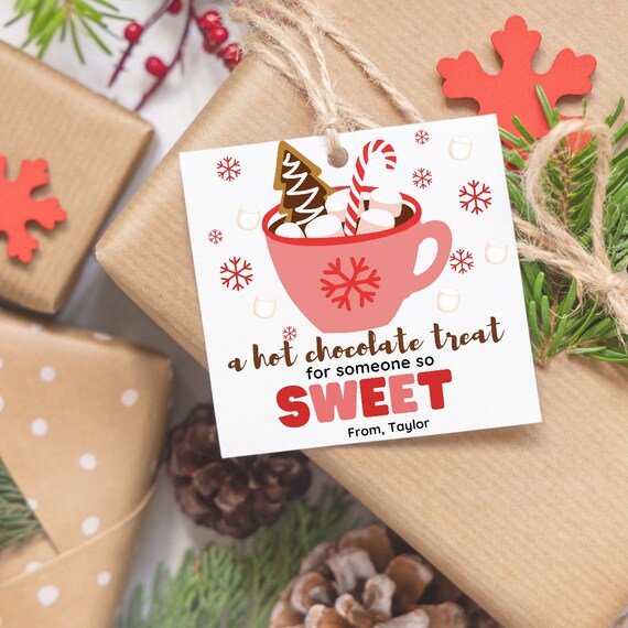 Hot Chocolate Holiday Gift Tags