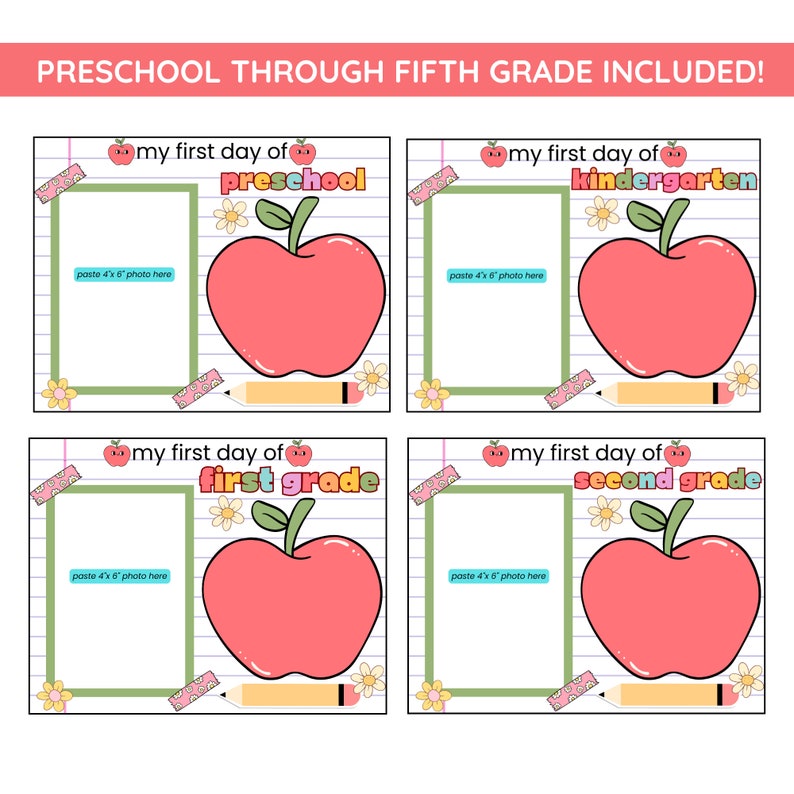 First Day of School Handprint Craft Back to School Printable Memory ...