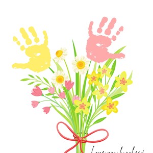 Mothers Day Handprint Art, Mothers Day Handprint Craft, Handprint ...