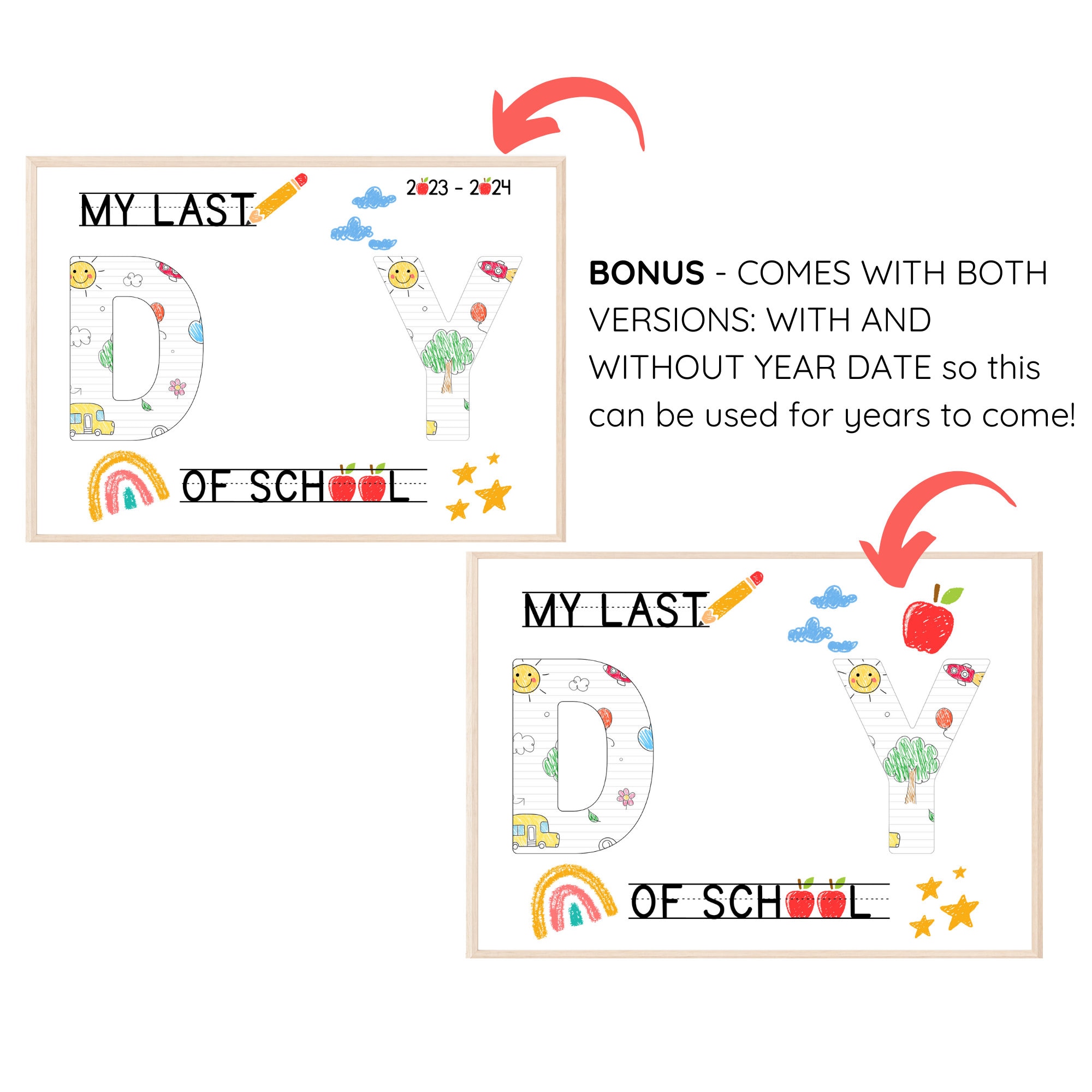 Last Day of School Handprint Craft Preschool Graduation Memory Keepsake ...