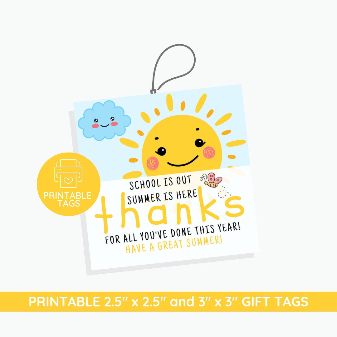 Teacher Gift Tag | Easy Teacher Gift | Preschool Gift Tag | Printable ...