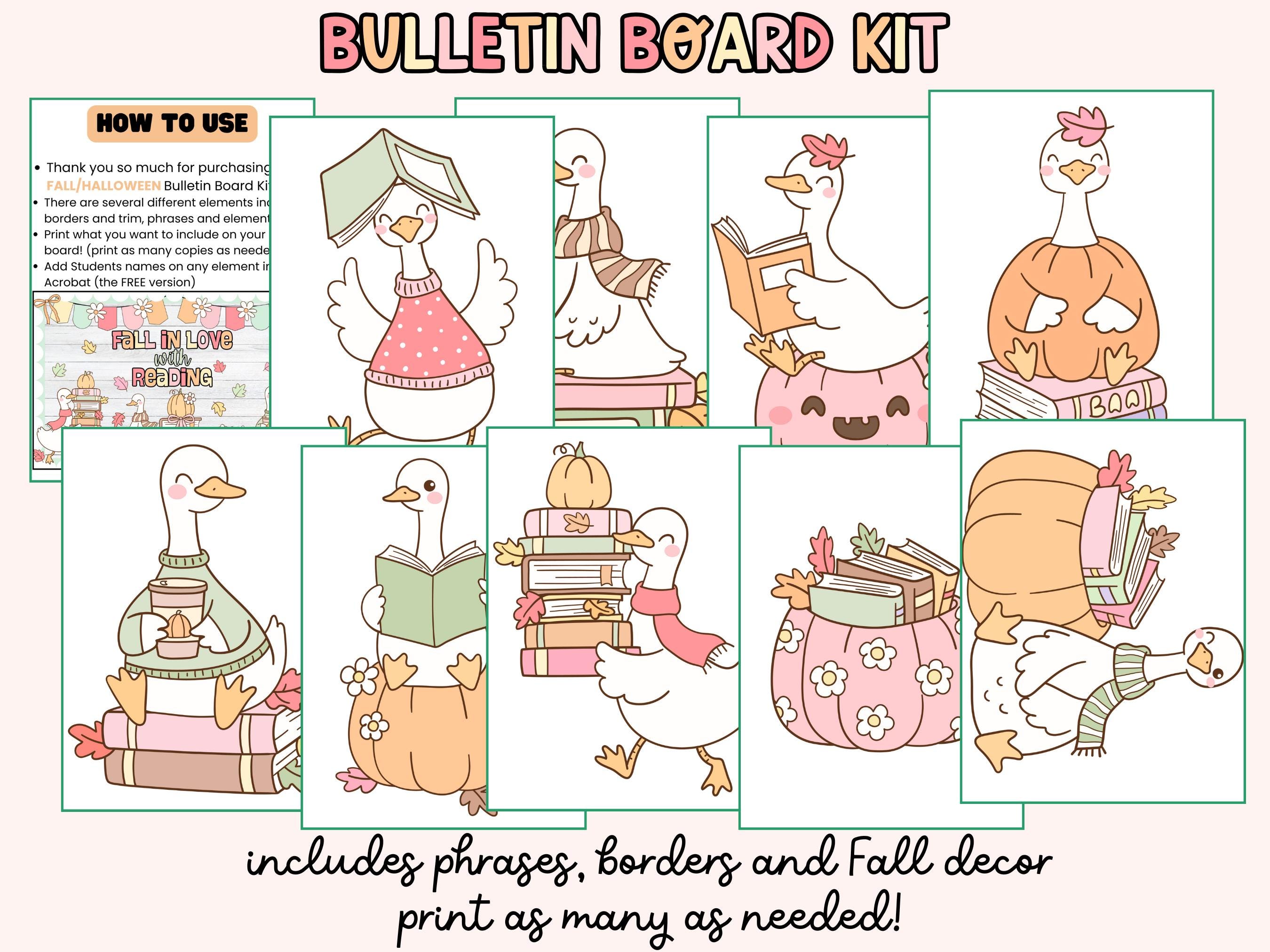 Silly Goose Library Bulletin Board Kit: Printable Classroom Decor (PDF ...