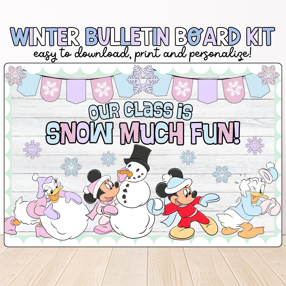 Snow Much Fun Winter Bulletin Board Kit: January Themed Classroom Decor ...
