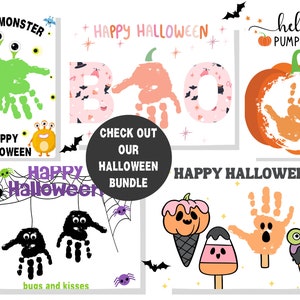 Boo Handprint Craft | Halloween Handprint Art | Kids Baby Toddler ...