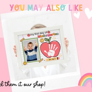 First Day of School Handprint Craft | Back to School Printable | Memory ...