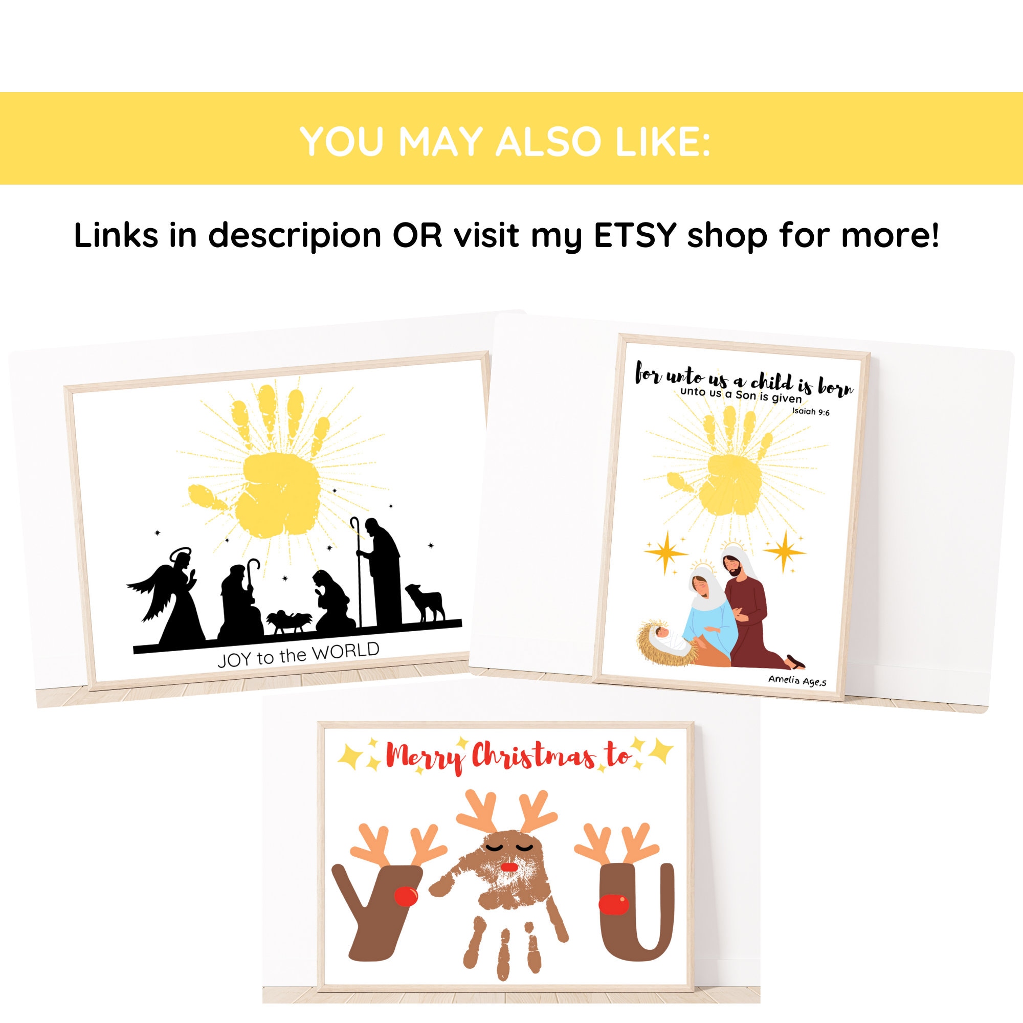 Christmas Handprint Poem: Holiday Craft Activity (digital Download) - Etsy