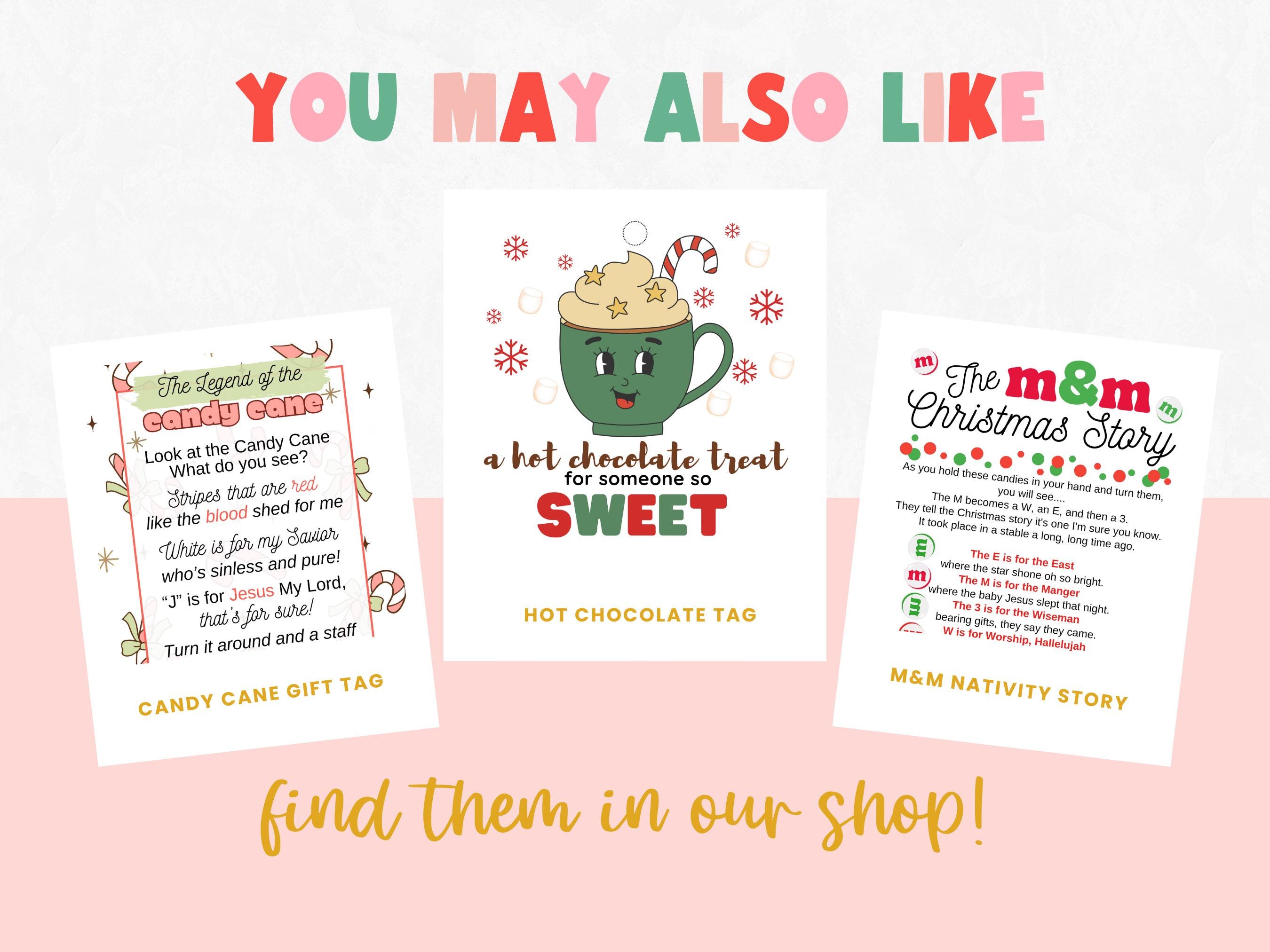 M&M Christmas Nativity Story Printable Gift Tags: Nativity Poem ...