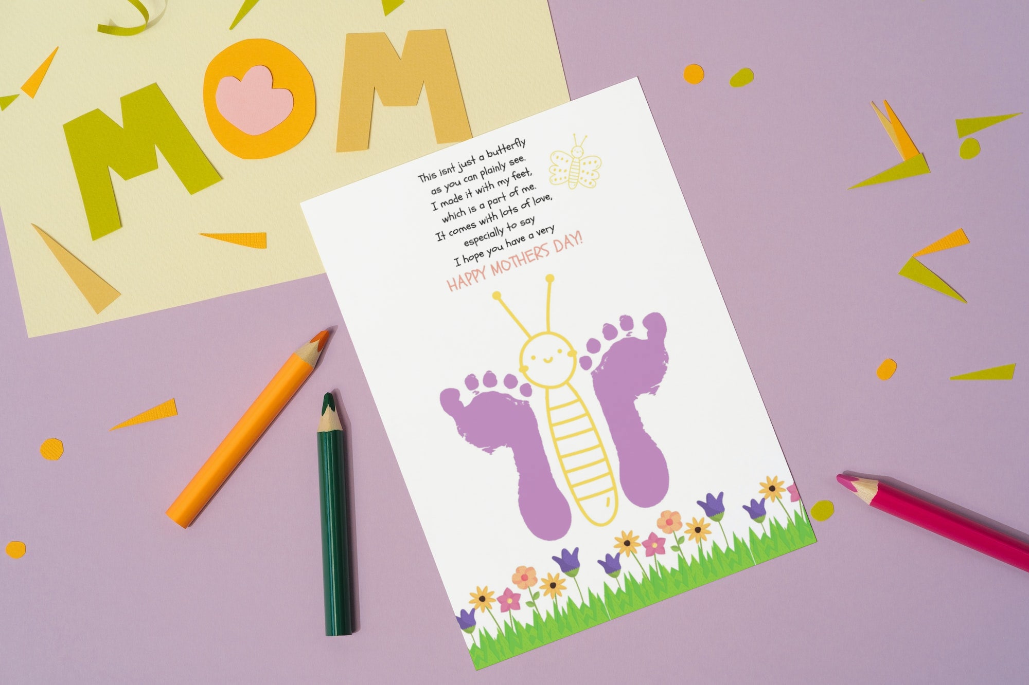 Printable Mothers Day Handprint Poem Gift for Mom - Etsy Canada