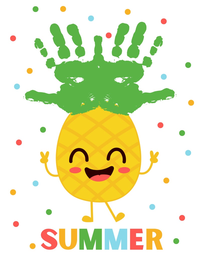 Summer Handprint Craft Summer Craft for Kids Summer Fun Activity Summer ...