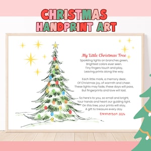 Christmas Handprint Poem Art: Keepsake Tree (digital Download) - Etsy