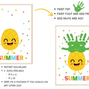 Summer Handprint Craft| Summer Craft for Kids| Summer Fun Activity ...