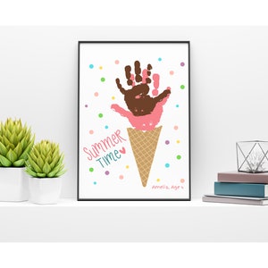 Summer Handprint Craft| Summer Craft for Kids| Summer Handprint Art ...