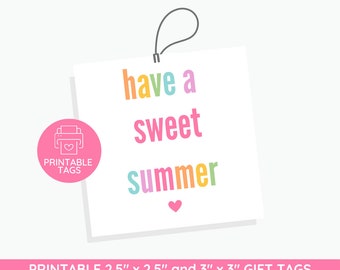 PRINTABLE End of School Tag - Happy Summer Tag - End of the Year ...