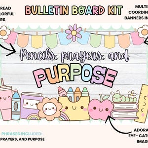 Jesus Classroom Back to School Bulletin Board Kit: Christian Decor (PDF ...
