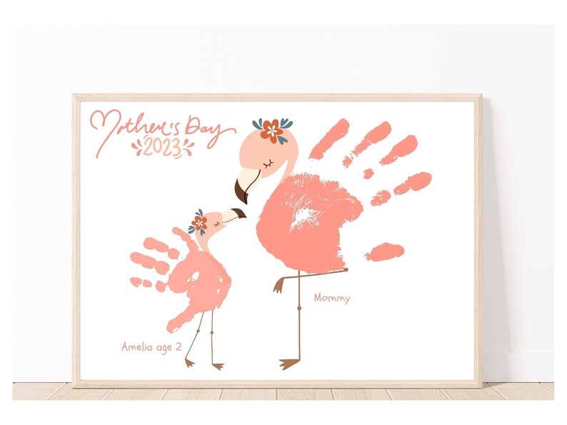 Mothers Day Handprint Art Bundle Kids Baby Footprint Art - Etsy