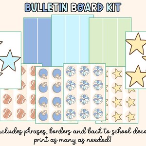 Sports Bulletin Board Kit: Varsity Classroom Decor (digital Download ...