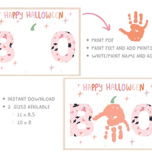 Halloween Handprint Craft Bundle | Halloween Handprint Art | Pumpkin ...