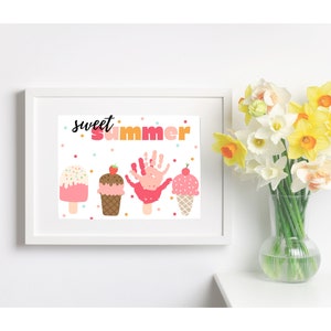 Summer Handprint Craft | Summer Craft for Kids | Summer Handprint Art ...