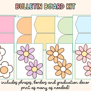 Groovy Classroom Decor: Back to School Bulletin Board Kit (digital ...