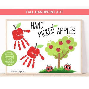 Apple Handprint Craft, Back to School, Handprint Art Craft for Kids ...