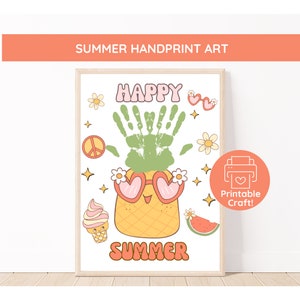 Summer Handprint Craft | Summer Craft for Kids | Summer Handprint Art ...