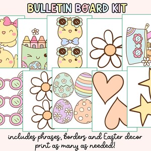 Easter Bulletin Board Kit: Spring Classroom Decor (printable) - Etsy