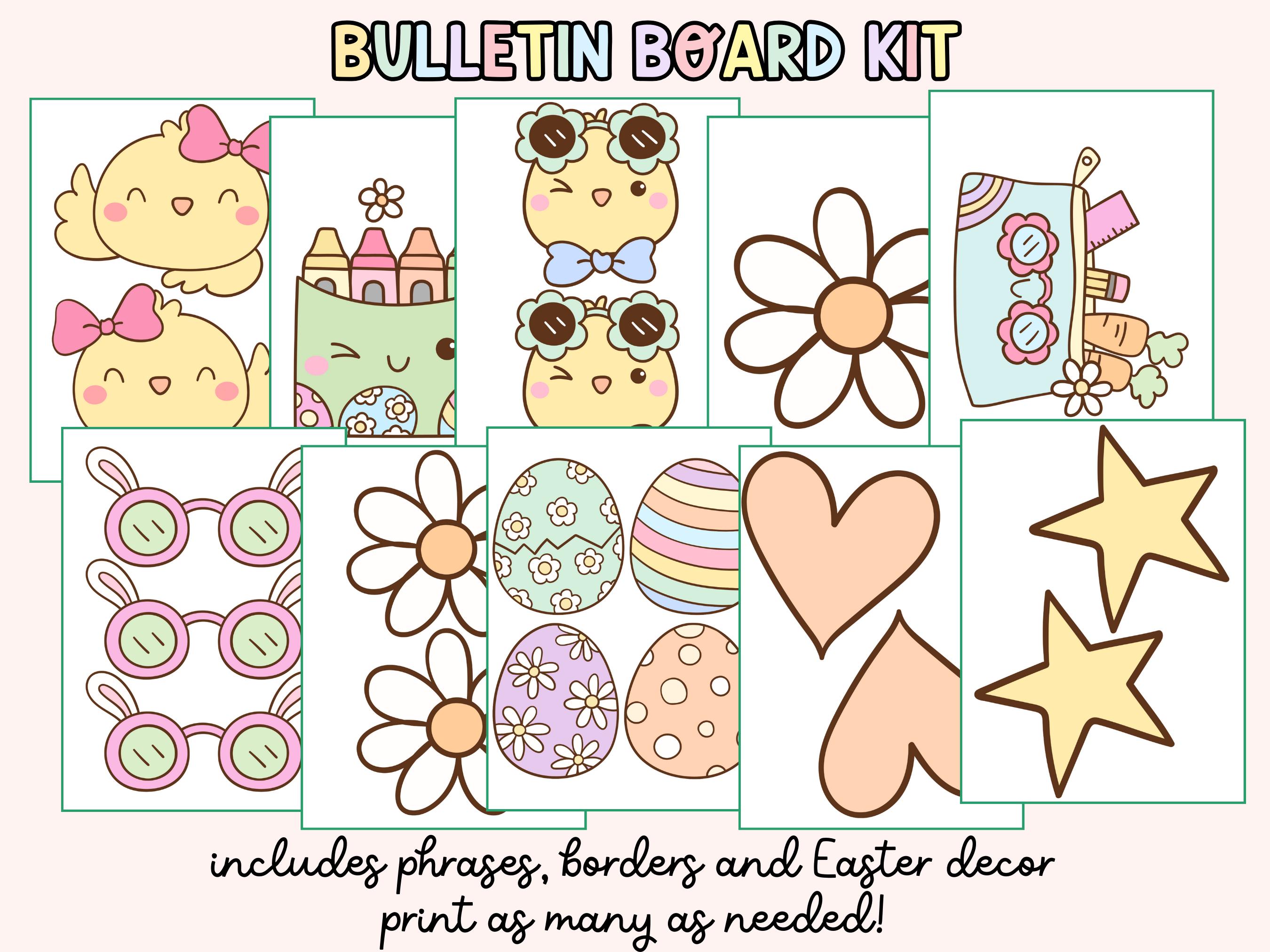 Easter Bulletin Board Kit: Spring Classroom Decor (printable) - Etsy