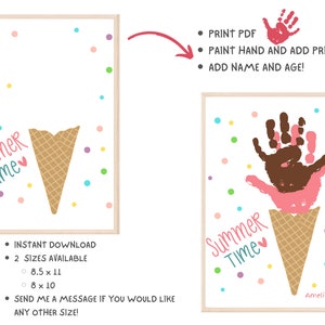 Summer Handprint Craft| Summer Craft for Kids| Summer Handprint Art ...