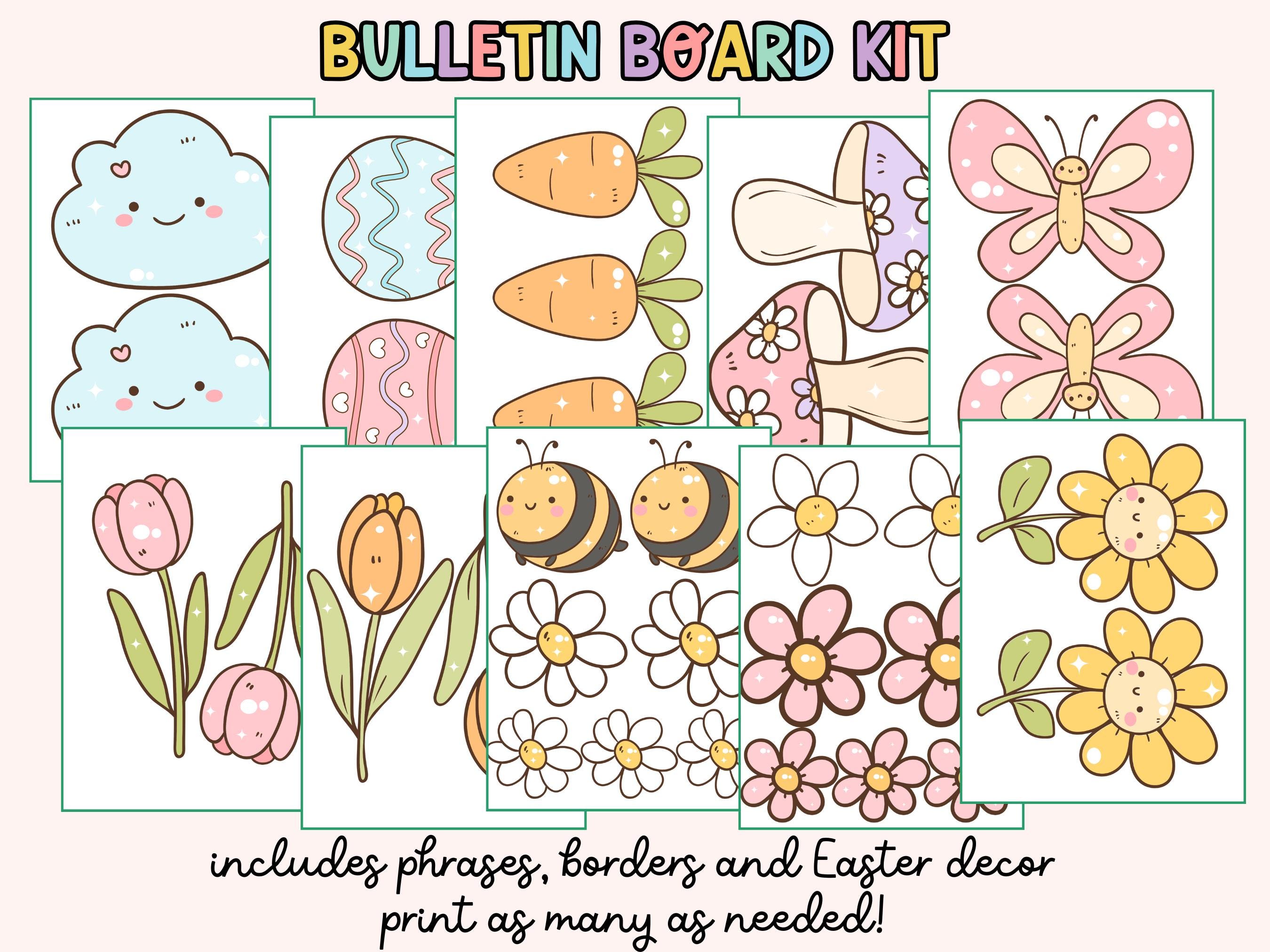 Easter Bulletin Board Kit: Spring Classroom Decor (digital Download) - Etsy