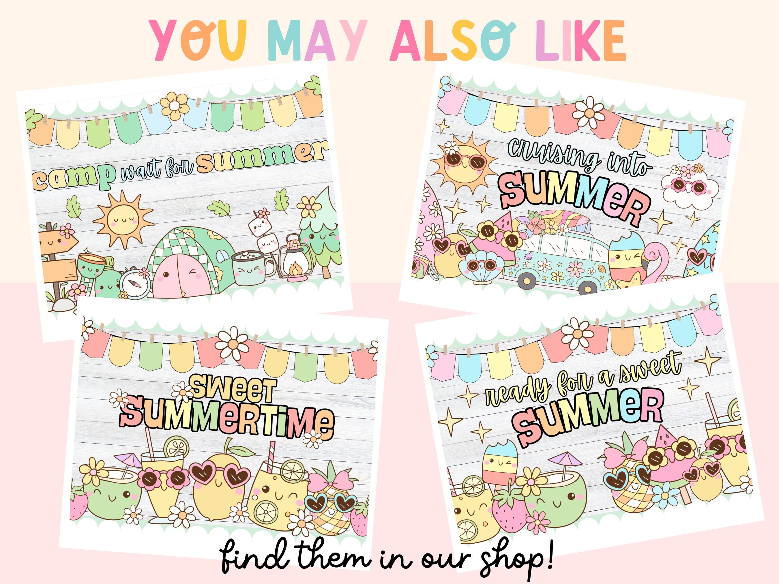 Summer Bulletin Board Kit: May June Classroom Decor (digital Download ...