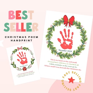 Christmas Handprint Poem, Snowman Poem Craft, Christmas Keepsake ...