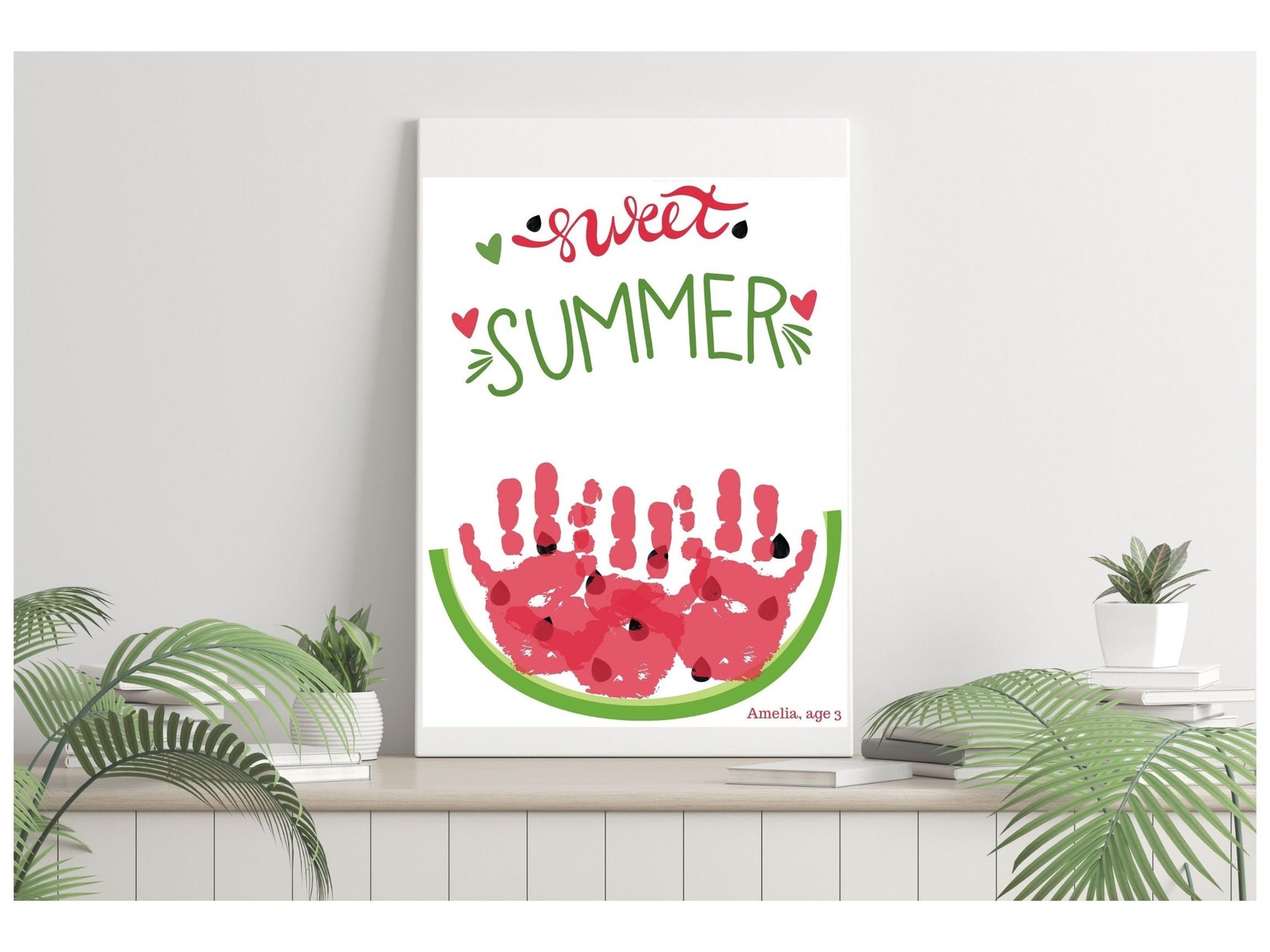 Summer Handprint Craft Summer Craft for Kids Summer Handprint Art ...