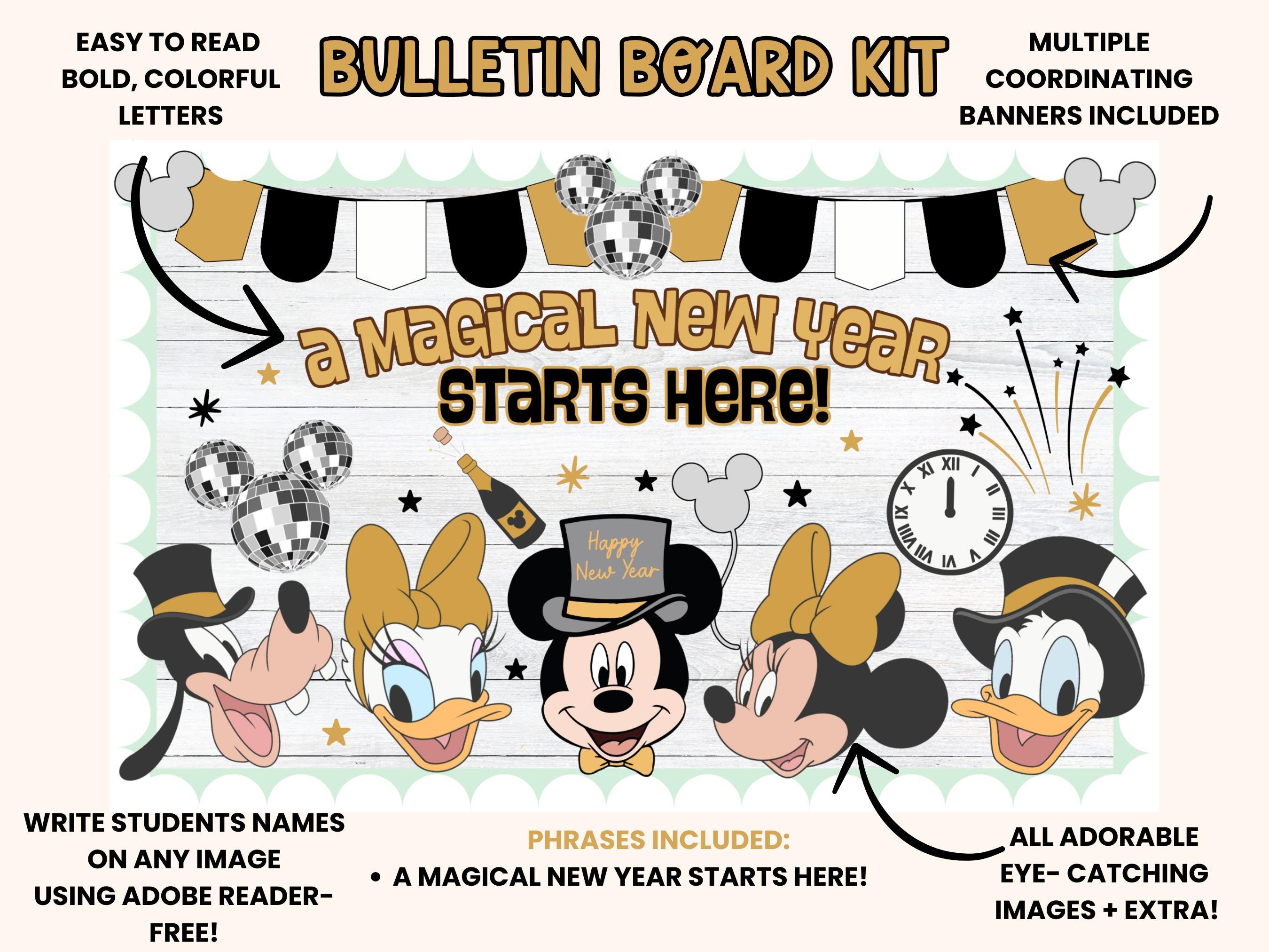 New Years Bulletin Board Kit: Fun January Classroom Decor (digital ...