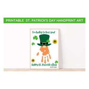 St Patrick's Day Handprint Art | St Patricks Day Art | Diy Kid Craft ...