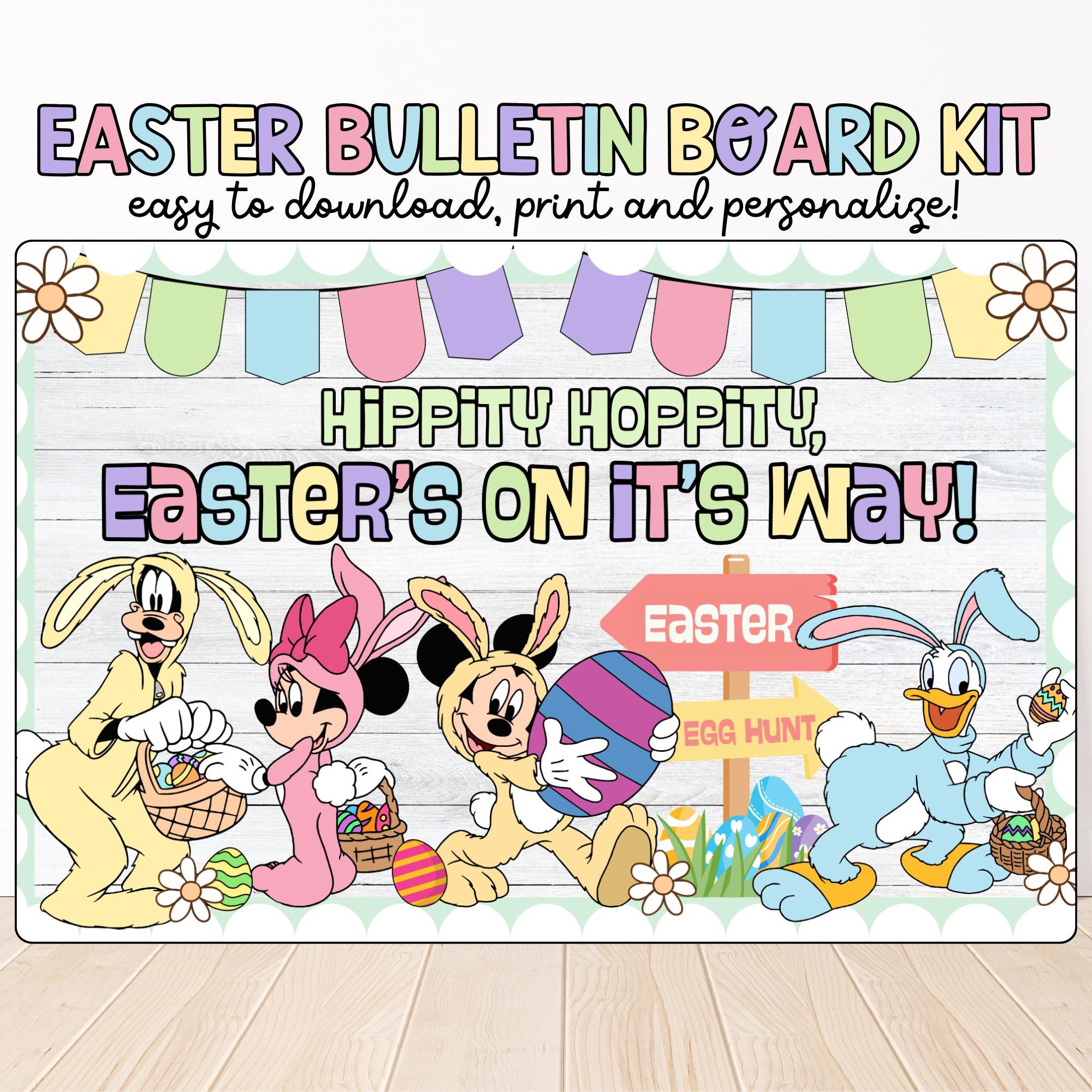 Easter Bulletin Board Kit: Spring Classroom Decor (printable) - Etsy