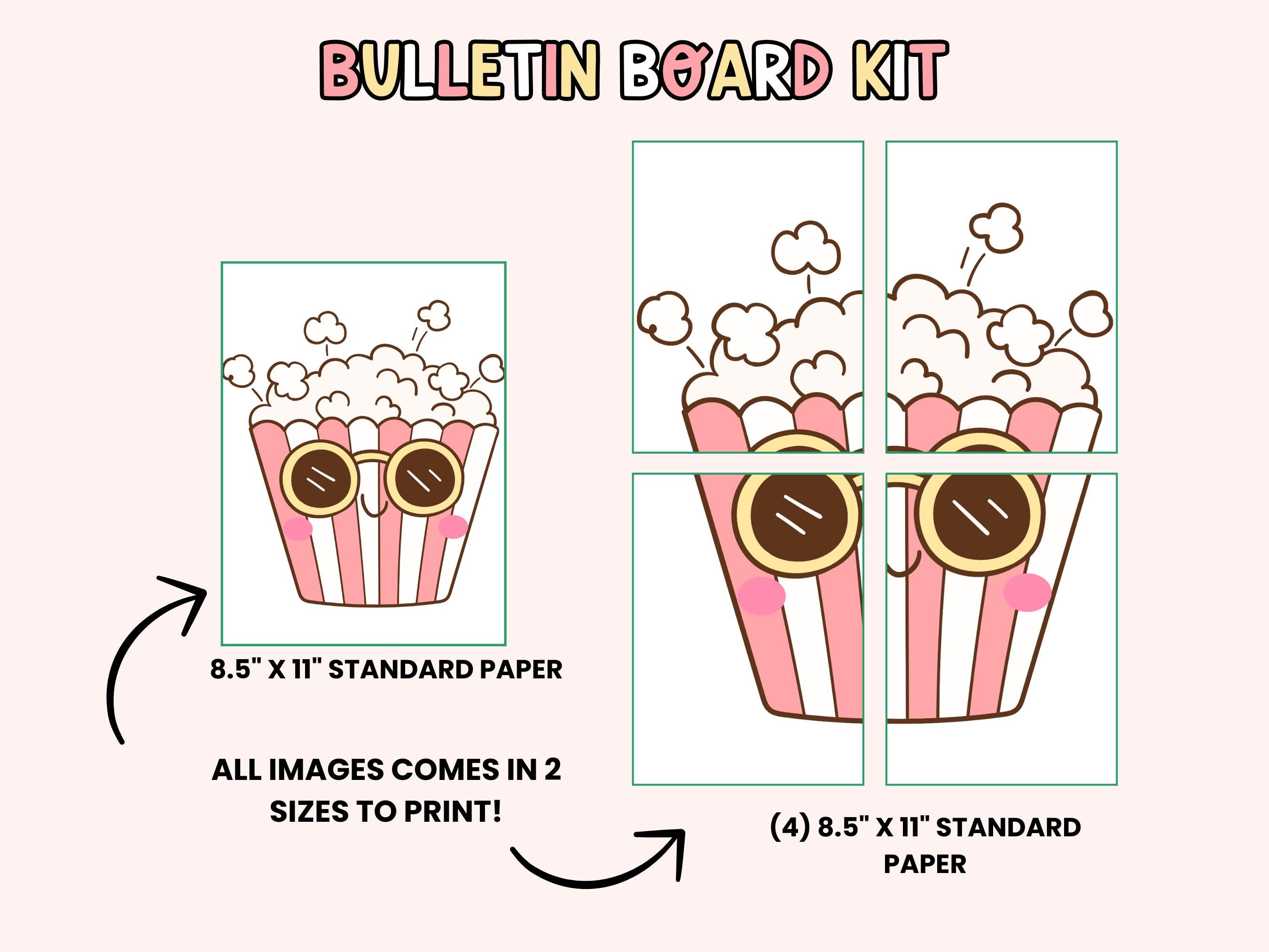 Popcorn Back to School Bulletin Board Kit: Classroom Door Decor (PDF ...