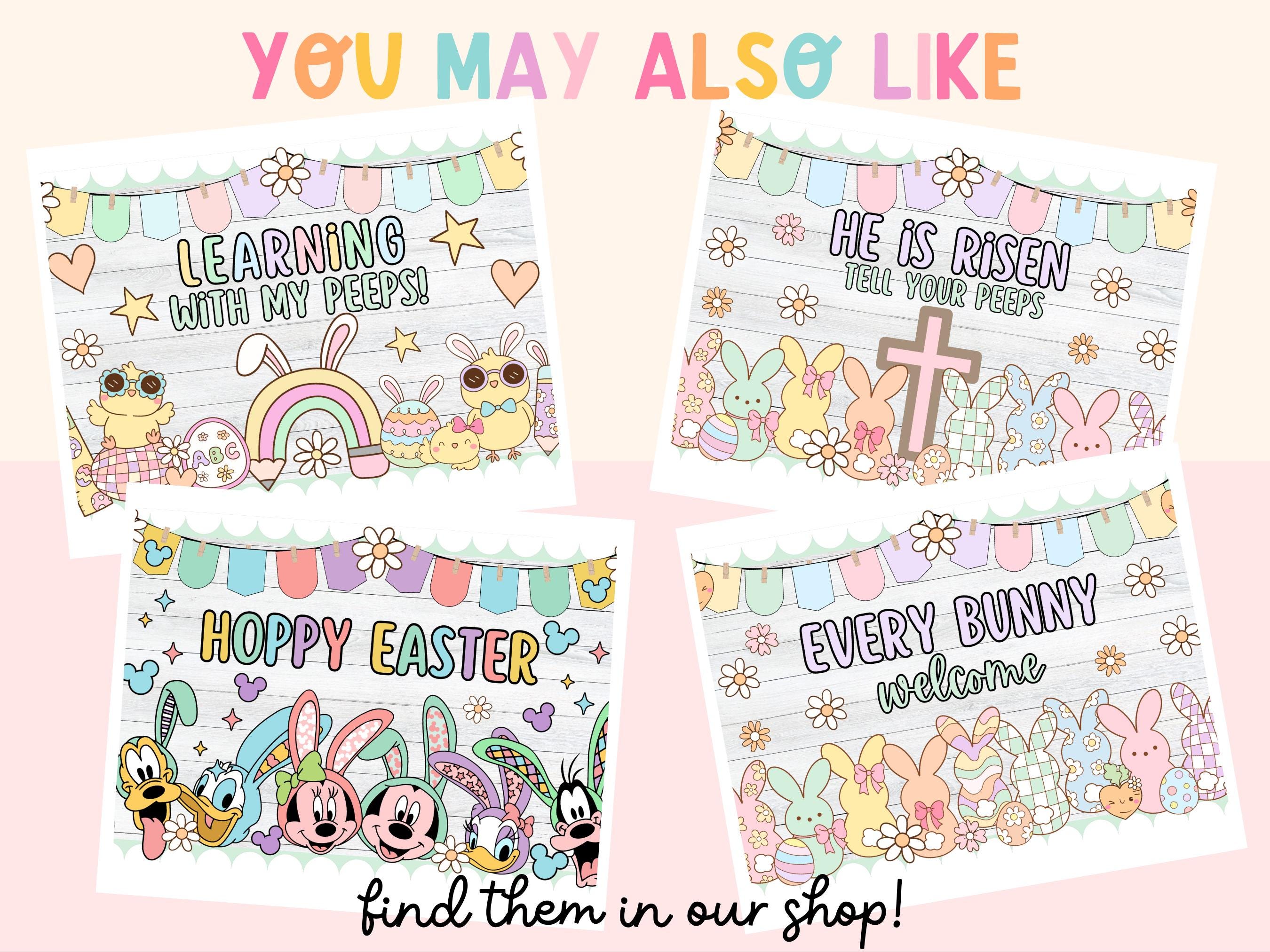Easter Bulletin Board Kit: Spring Classroom Decor (printable) - Etsy